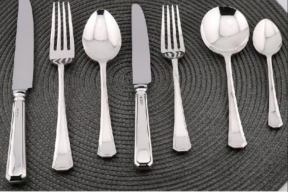 Solid Silver & Gold Embellished Sauce Ladle – Carrs of Sheffield, La ...