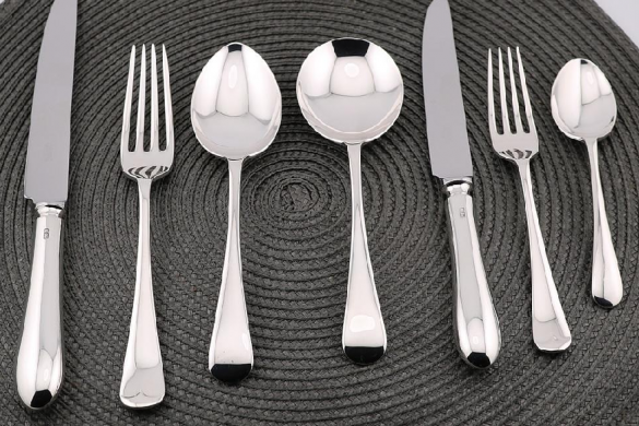 Solid Silver & Gold Embellished Sauce Ladle – Carrs of Sheffield, La ...